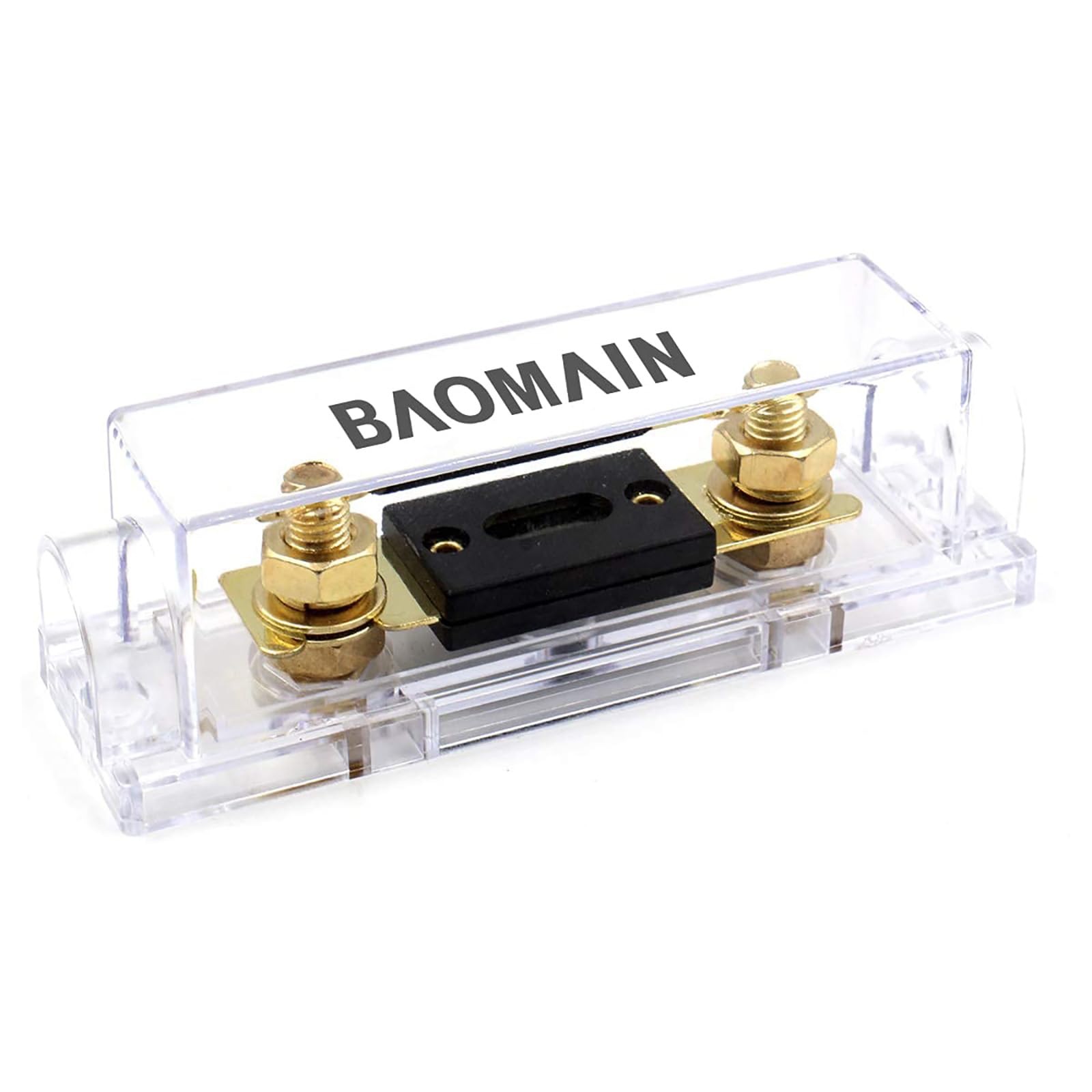 Baomain Electrical Protection ANL Fuse Holder Kit for Car Vehicles Audio System RoHS with 300 Amp ANL Fuses(ANL 300A) (1 x Holder，1 x Fuses)