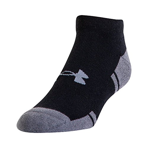 Under Armour Adult Resistor 3.0 Low Cut Socks, Multipairs, Black/Graphite (6-Pairs), Medium