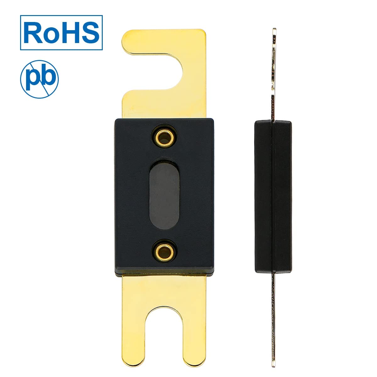 Baomain Electrical Protection ANL Fuse Holder Kit for Car Vehicles Audio System RoHS with 200 Amp ANL Fuses (ANL 200A) (1 x Holder，1 x Fuses)