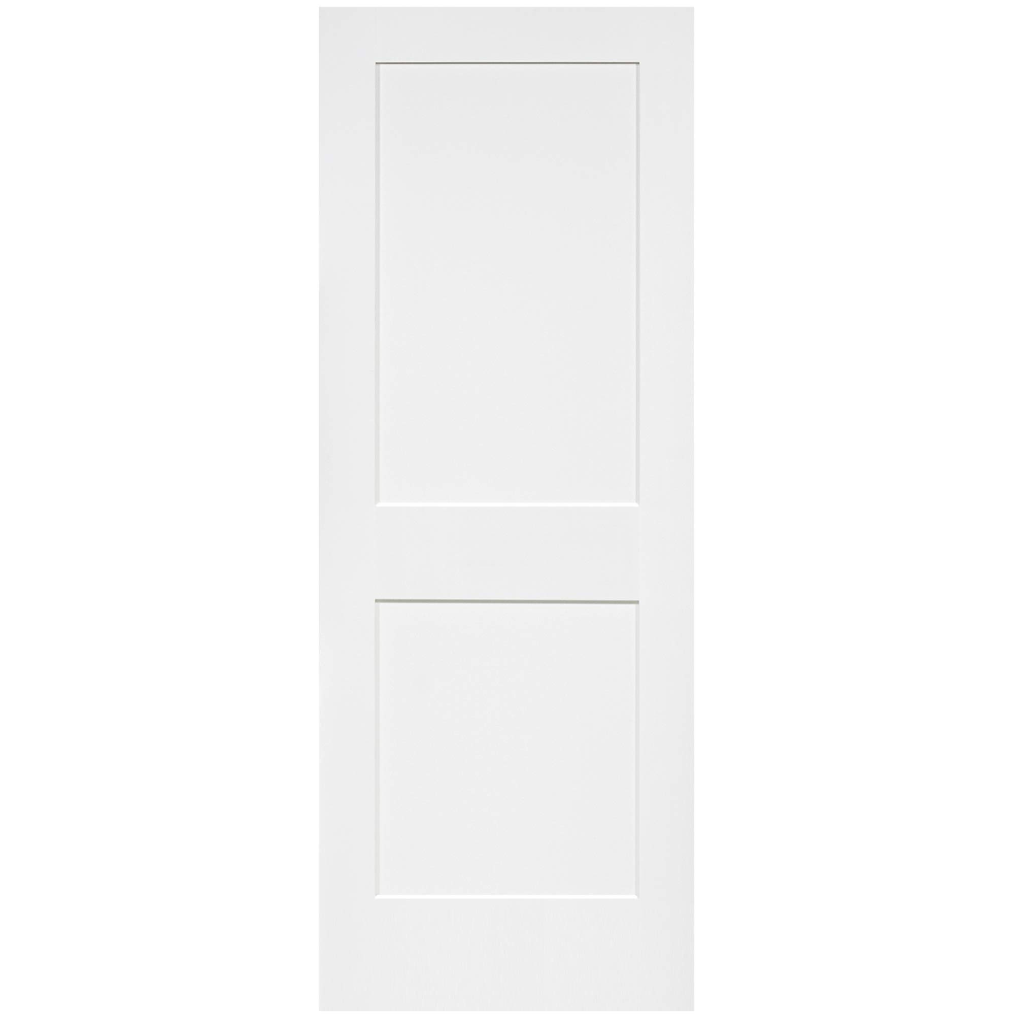 Snavely International 2-Panel Door, White Primed Shaker, Solid Wood Core (30x80)