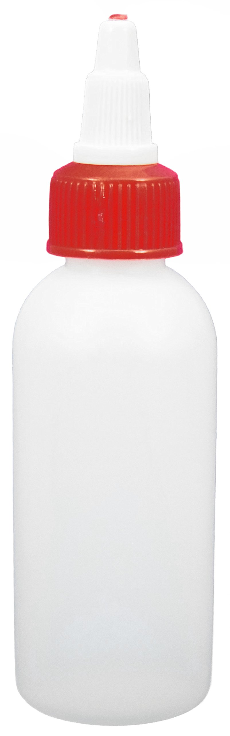 APAK GOODS 10-2oz Refillable Artist's Bottle with Twist Open/Close Nozzle. Bullet Bottle