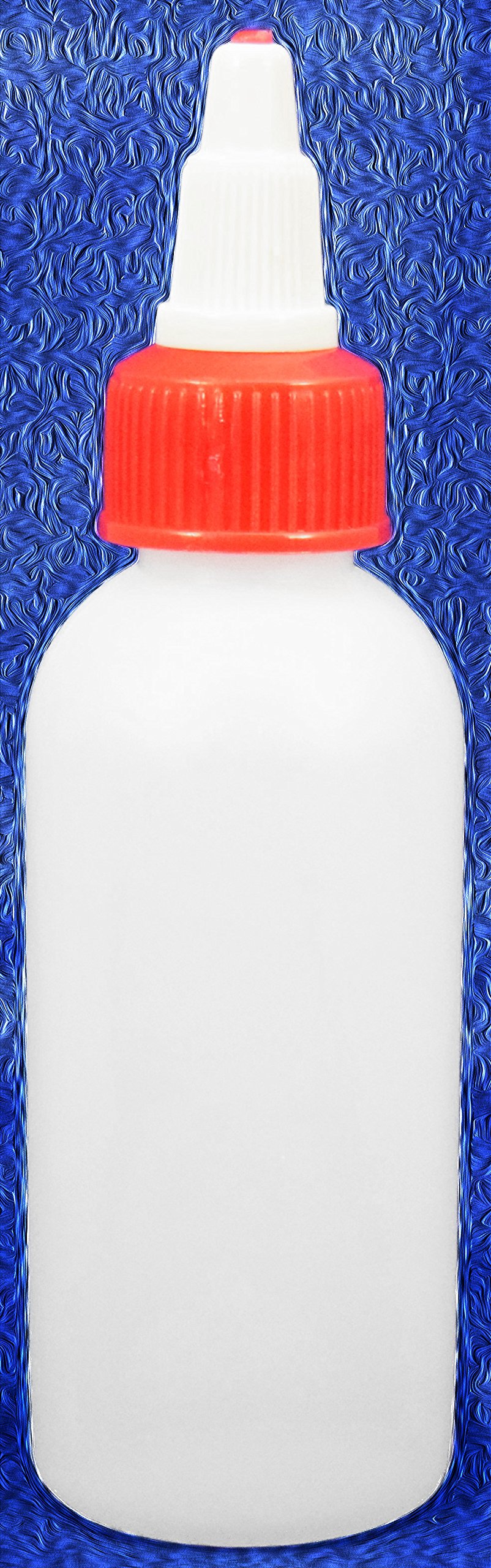 APAK GOODS 10-2oz Refillable Artist's Bottle with Twist Open/Close Nozzle. Bullet Bottle