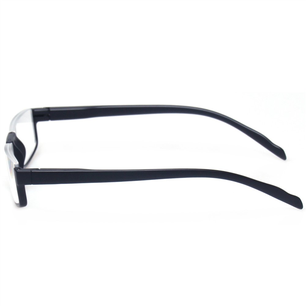 Kerecsen Reading glasses 2 Pair Half Moon Half Frame Readers Spring Hinge Men and Women Glasses (2 Pack Black, 2.00)