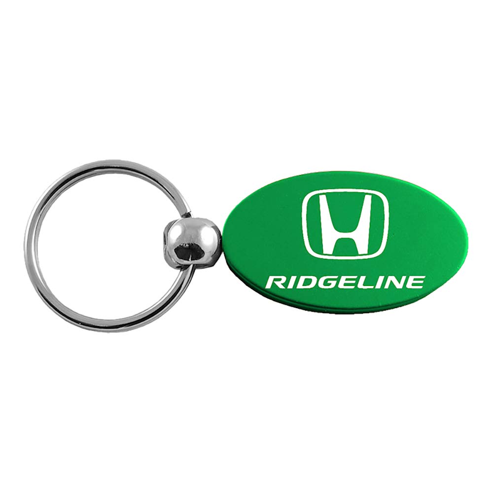 Au-TOMOTIVE GOLD Oval Key Ring for Honda Ridgeline(Green)