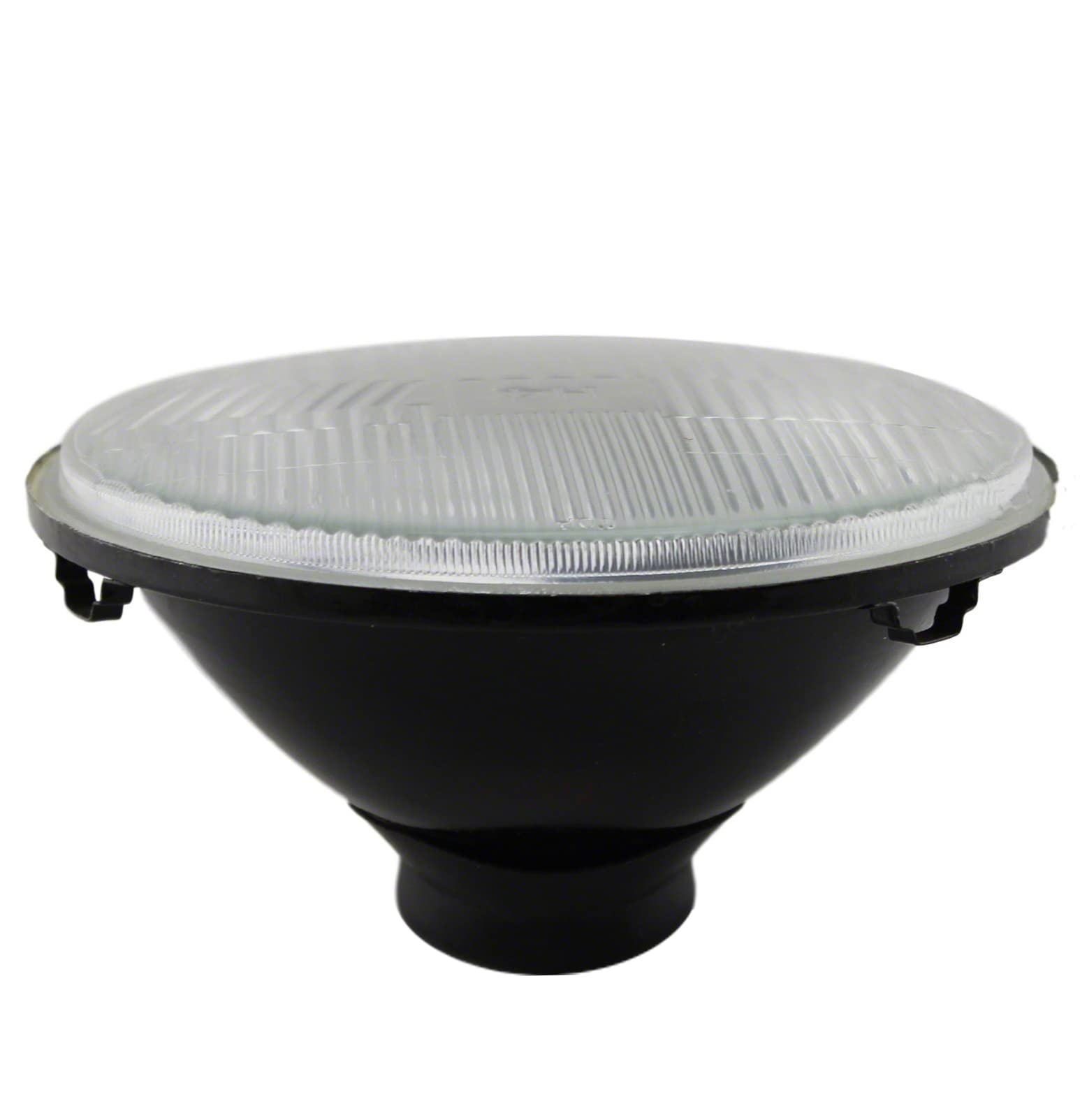 JC Performance Products USA 7x6 H4 Conversion Headlight Housing (No headlight bulb included) (7" Round, Enameled, No Headlight Included)