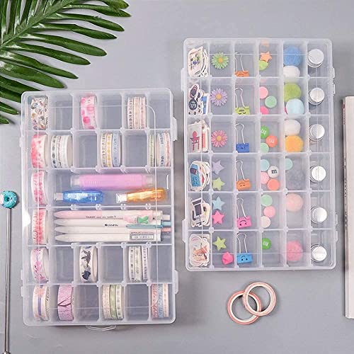 Yinpecly Component Storage Box 230x120x40mm Adjustable Divider Grids Removable Compartment PP Organizer for Jewelry Beads Earring Container Tool Fishing Hook Small Accessories 1Pcs