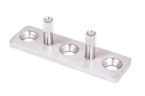 TMS 5FT European Modern Satin Stainless Steel Sliding Barn Wood Door Closet Hardware