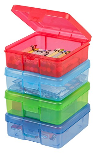 IRIS USA MCC-130 Kids BOY DISPLY 8PC Set 1PK [ECOM] IRIS Small Modular Supply Case, 8 Pack, Assorted Colors, Dark