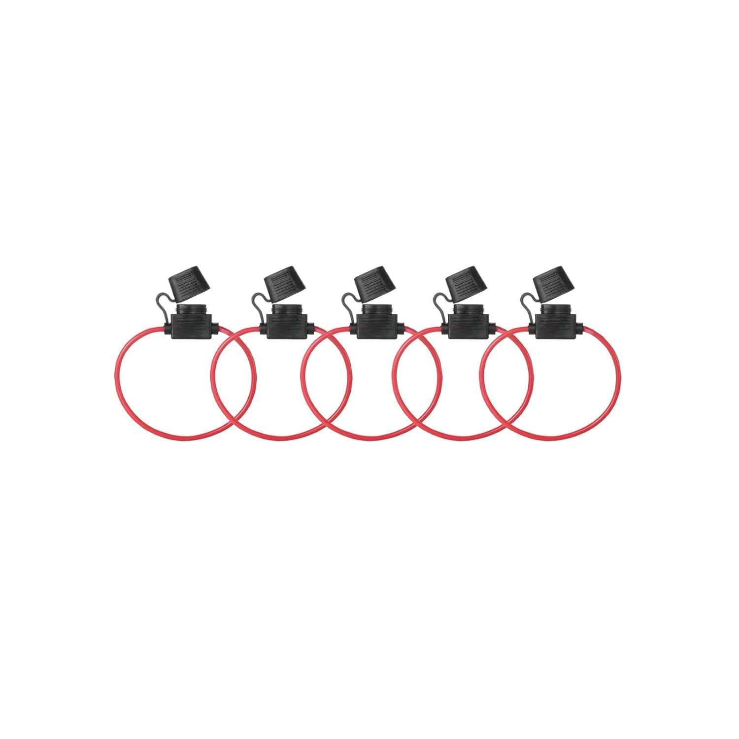 KOLACEN Automotive Car Truck in-line 16 Gauge Fuse Holder for Regular Standard Blade Type Fuse (Pack of 5)
