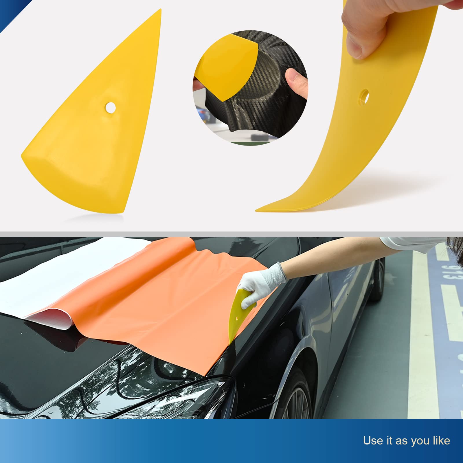 EHDIS Window Tint Tool Kit Vinyl Wrap Installation Tool with Heat Gun for Car Wrapping Window Tint Film Applicator with Felt Tint Squeegee,Vinyl Cutter,Razor Scraper,Vinyl Magnet Holder,Working Glove