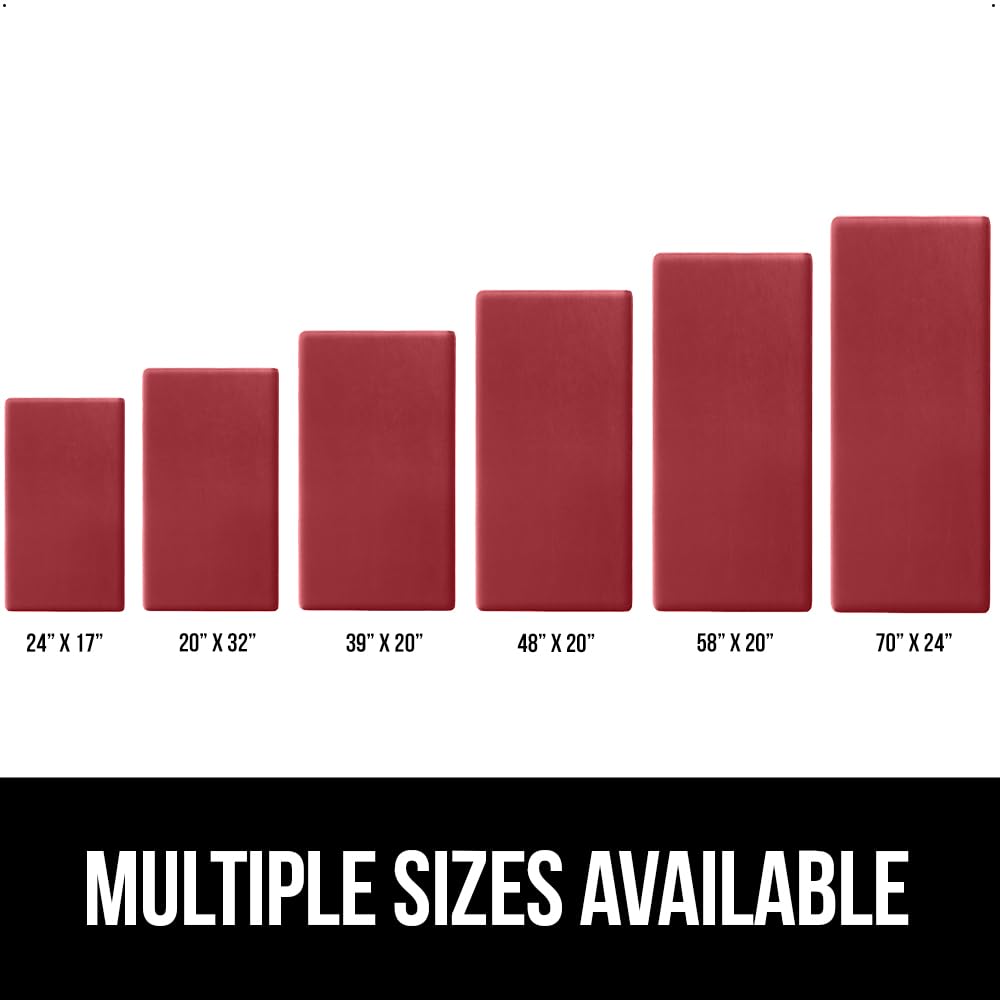GORILLA GRIP Cushioned Anti Fatigue Mats for Kitchen Floor, Ergonomic Standing Office Desk Mat, Waterproof Scratch Resistant Pebbled Top, Supportive Comfort Padded Foam Rugs, 20x32, 3/4" Thick, Red