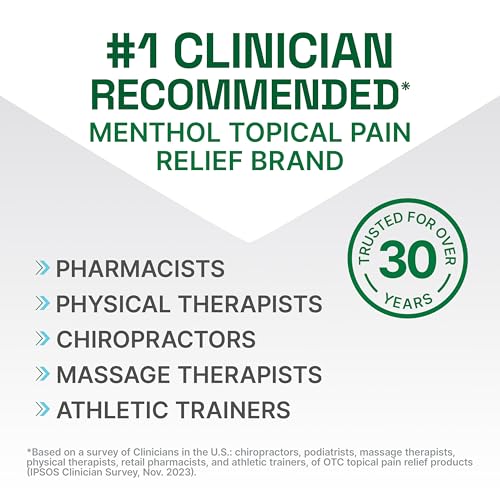 Biofreeze Professional Pain Relief Gel, 4 oz Tube (3-Pack) - Fast, Cooling Relief for Arthritis, Muscle Soreness, Joint, Back, Neck, Knee Pain & More