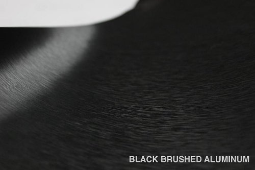 VVIVID Black Brushed Steel Vinyl Wrap Roll with Air Release Technology (3ft x 5ft)