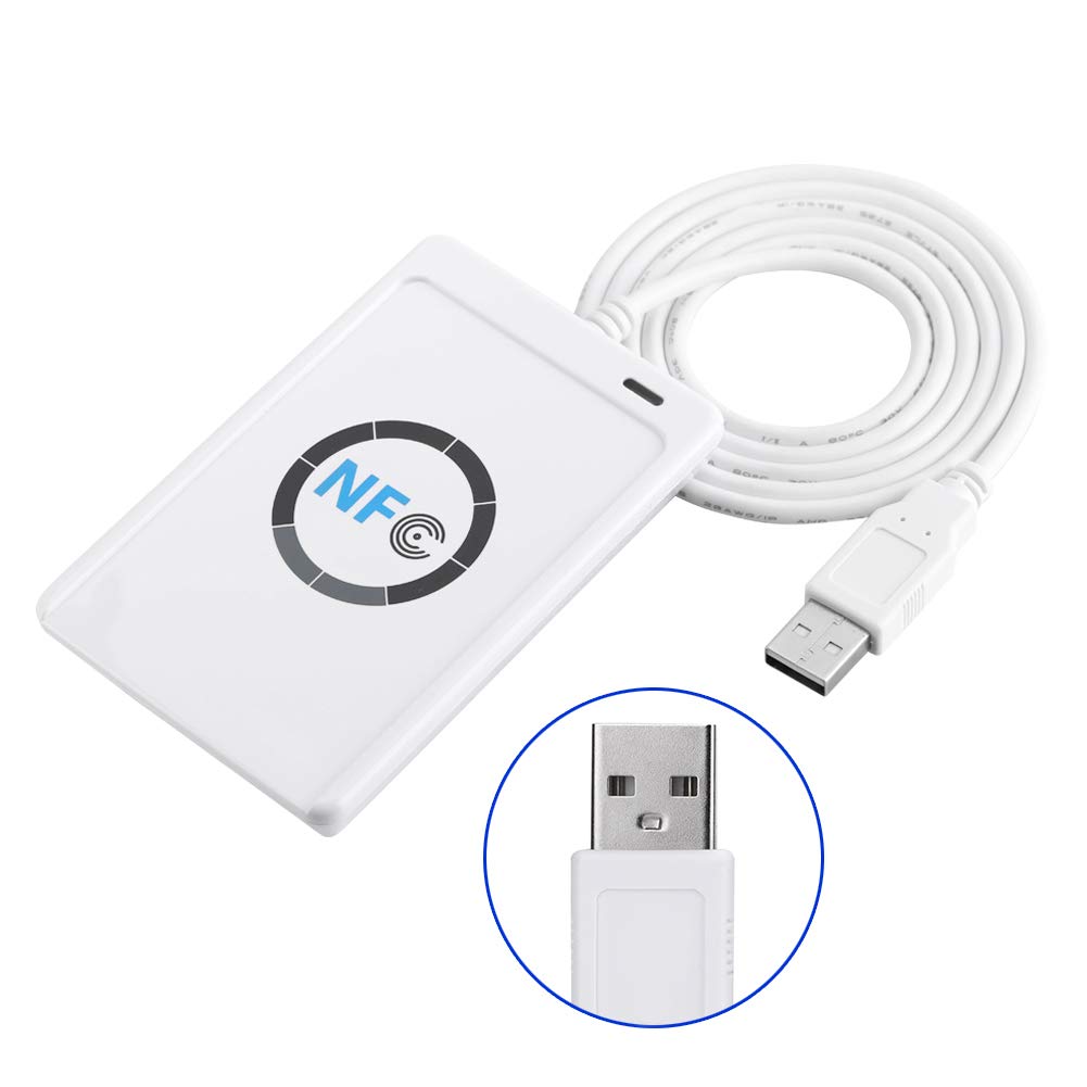 NFC ACR122U RFID Contactless Smart IC Card Reader Writer, ACR122U NFC RFID Contactless Smart Reader & Writer/USB + 5X IC Card ACR122U RFID Smart Card NFC