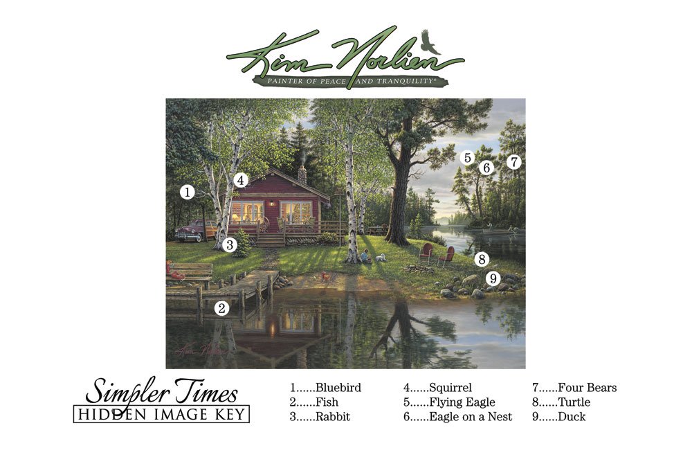 Simpler Times by Kim Norlien 24x30 Log Cabin Lake Fishing Boat Dock Summer Landscape Framed Art Print Picture