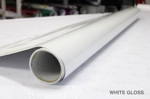 VViViD White High Gloss Realistic Paint-Like Microfinish Vinyl Wrap Roll with VViViD XPO Air Release Technology (1ft x 5ft)