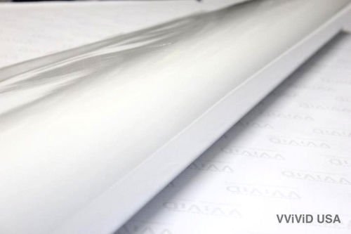 VViViD White High Gloss Realistic Paint-Like Microfinish Vinyl Wrap Roll with VViViD XPO Air Release Technology (1ft x 5ft)