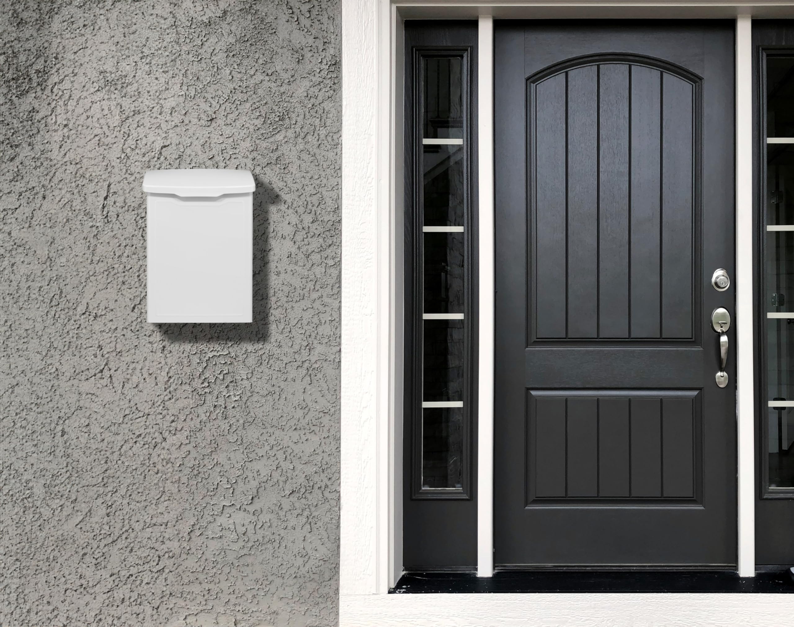 ARCHITECTURAL MAILBOXES 2681W White Marina Wall Mount Mailbox, Small