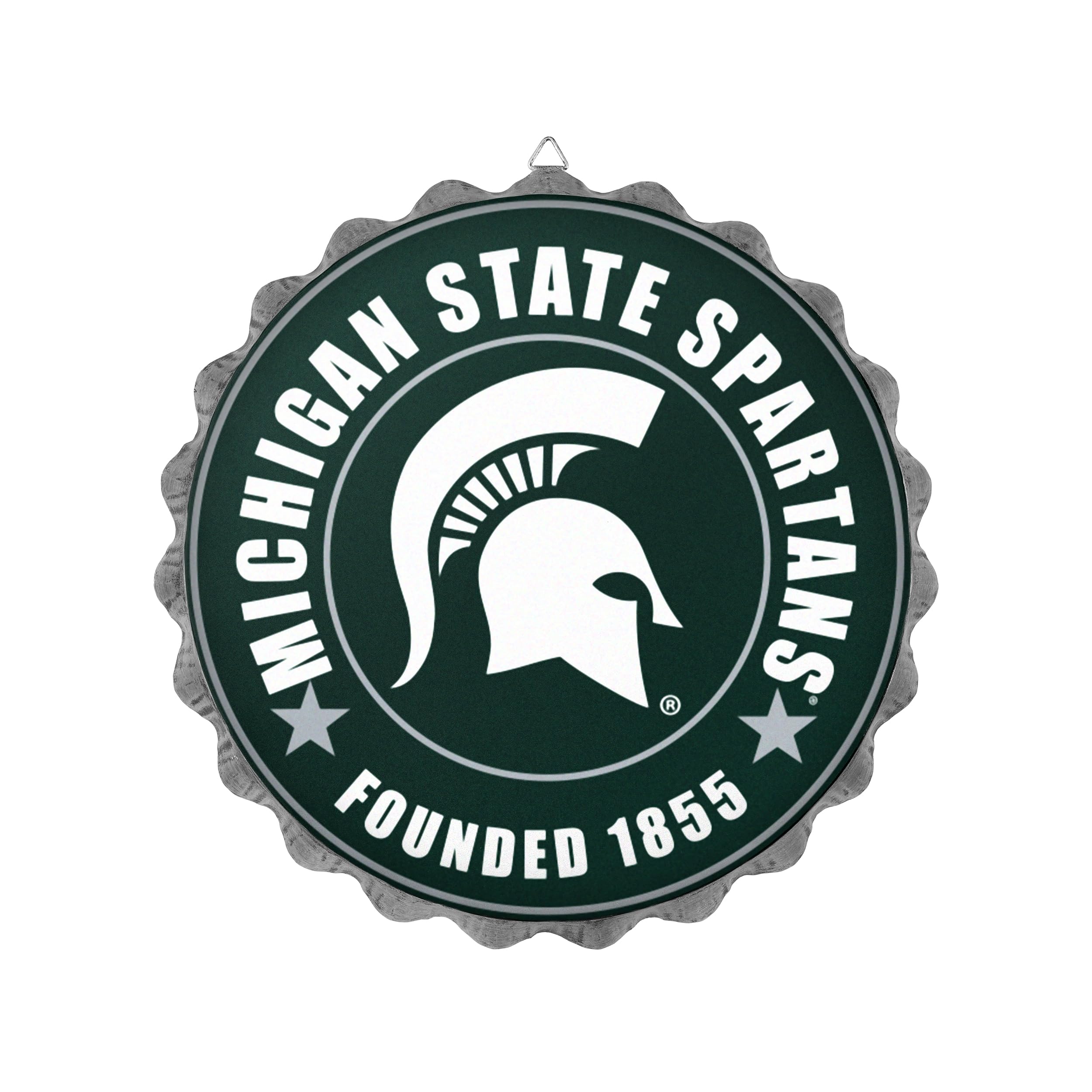 FOCO NCAA Bottle Cap Wall Sign, Michigan State Spartans