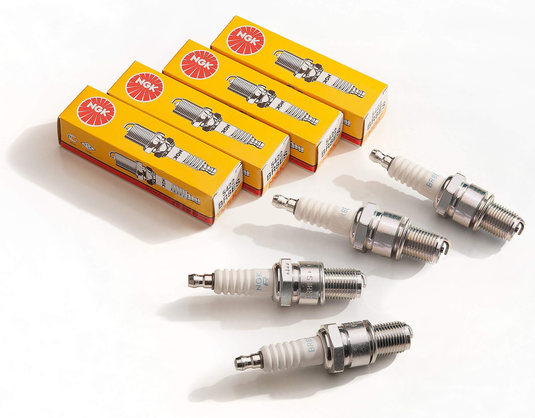 NGK 5422 Spark Plug - BR8ES, 4 Pack
