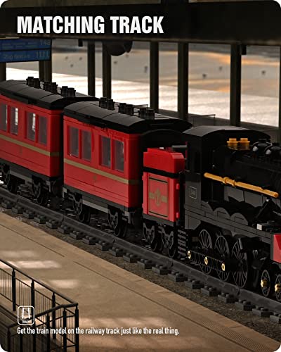 Nifeliz GWR 2900 Class Steam Train Building Kit, Collectible Steam Locomotive Display Set, 1:38 Scale Model Train Building Kit with Train Track, Top Present for Train Enthusiasts (789 PCS)