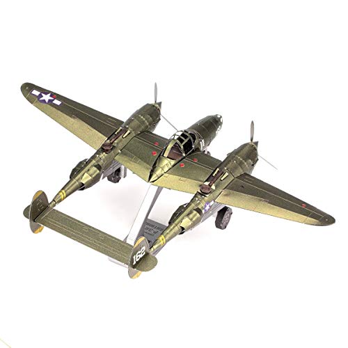 Metal Earth Premium Series P-38 Lightning 3D Metal Model Kit Fascinations