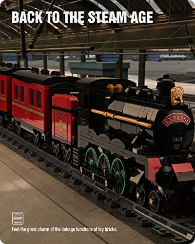 Nifeliz GWR 2900 Class Steam Train Building Kit, Collectible Steam Locomotive Display Set, 1:38 Scale Model Train Building Kit with Train Track, Top Present for Train Enthusiasts (789 PCS)