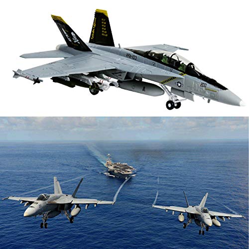 HANGHANG 1/100 Scale F/A-18 Hornet Strike Fighter Plane Metal Fighter Military Model Diecast Plane Model for Collection or Gift