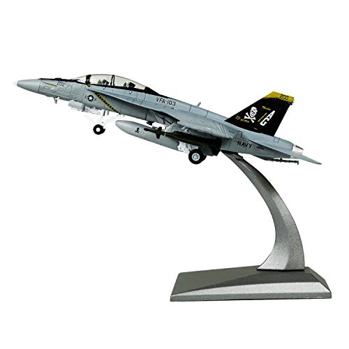 HANGHANG 1/100 Scale F/A-18 Hornet Strike Fighter Plane Metal Fighter Military Model Diecast Plane Model for Collection or Gift