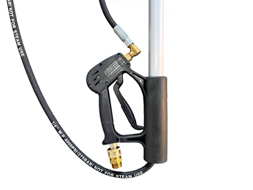 AR Annovi Reverberi, ARTEL-18C Pressure Washer Telescoping Lance & Connection Accessories. 4000 Max PSI, 7 Max GPM, 18 Foot Extension, Metal Lance, Aluminum Base, Quick Connect Attachments