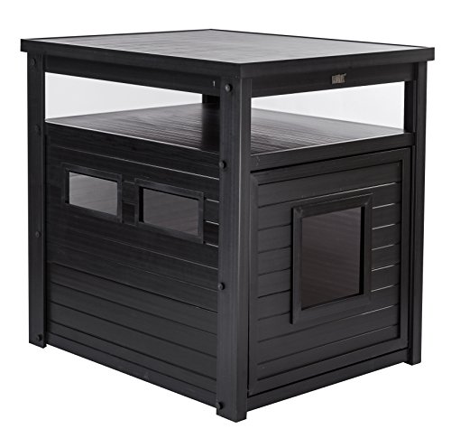 New Age Pet ECOFLEX Jumbo Cat Box Cover and End Table with Litter Box Enclosure and a 10 Year Warranty Hides Unsightly Litter Box made with Moisture & Odor Resistant Composite Material