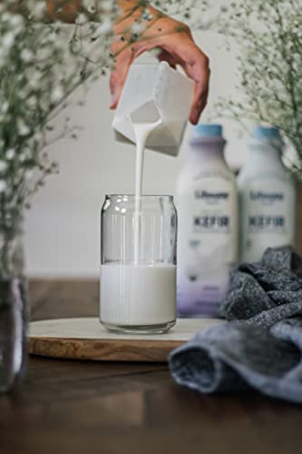 Lifeway Organic Whole Milk Kefir - 10g Protein, 12 Live Active Probiotic Cultures, Up to 99% Lactose Free, Gluten Free - Plain, 32 oz