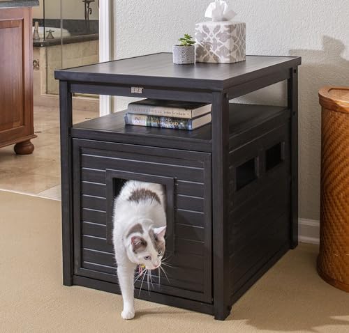 New Age Pet ECOFLEX Jumbo Cat Box Cover and End Table with Litter Box Enclosure and a 10 Year Warranty Hides Unsightly Litter Box made with Moisture & Odor Resistant Composite Material