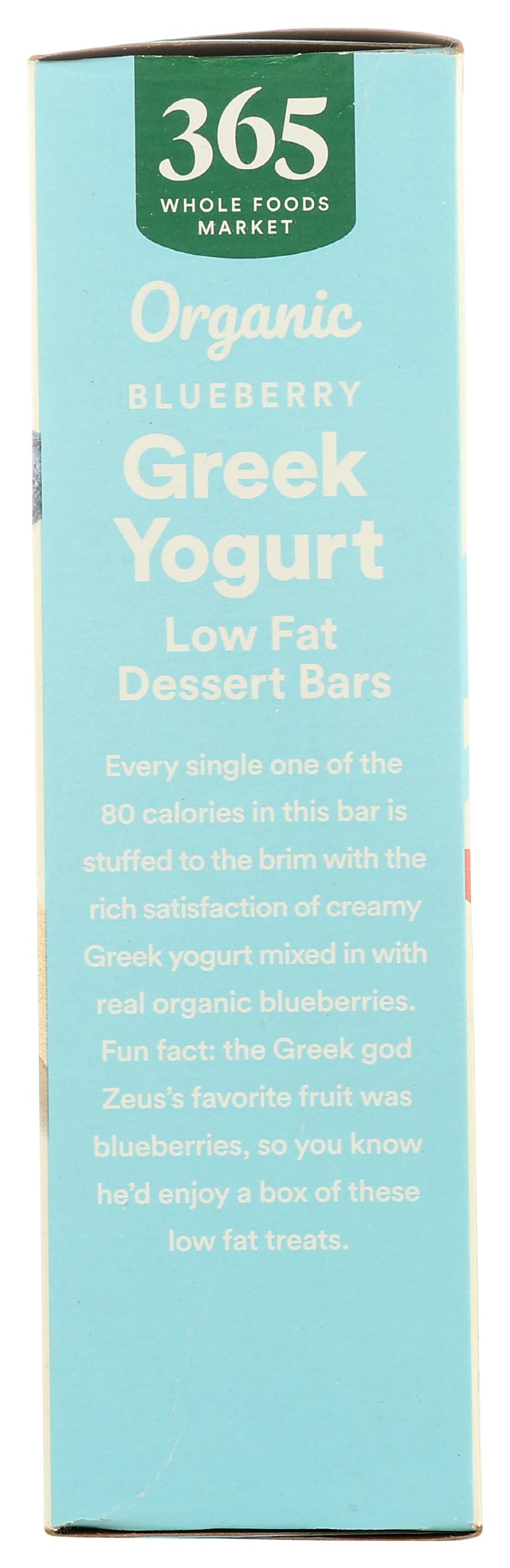 365 by Whole Foods Market, Frozen Yogurt Greek Blueberry Organic, 2.5 Fl Oz, 4 Pack