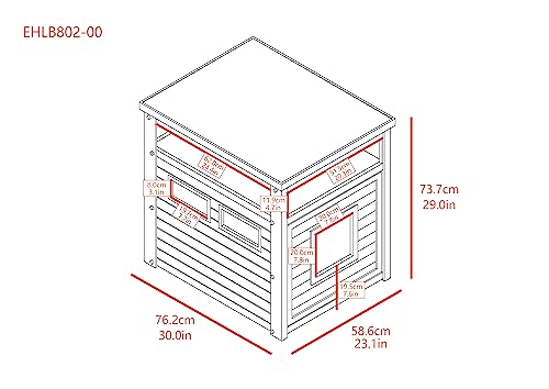 New Age Pet ECOFLEX Jumbo Cat Box Cover and End Table with Litter Box Enclosure and a 10 Year Warranty Hides Unsightly Litter Box made with Moisture & Odor Resistant Composite Material