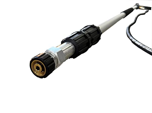 AR Annovi Reverberi, ARTEL-18C Pressure Washer Telescoping Lance & Connection Accessories. 4000 Max PSI, 7 Max GPM, 18 Foot Extension, Metal Lance, Aluminum Base, Quick Connect Attachments