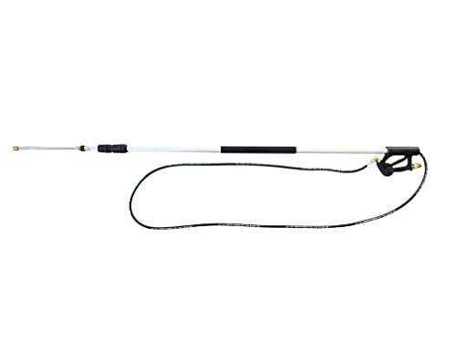 AR Annovi Reverberi, ARTEL-18C Pressure Washer Telescoping Lance & Connection Accessories. 4000 Max PSI, 7 Max GPM, 18 Foot Extension, Metal Lance, Aluminum Base, Quick Connect Attachments