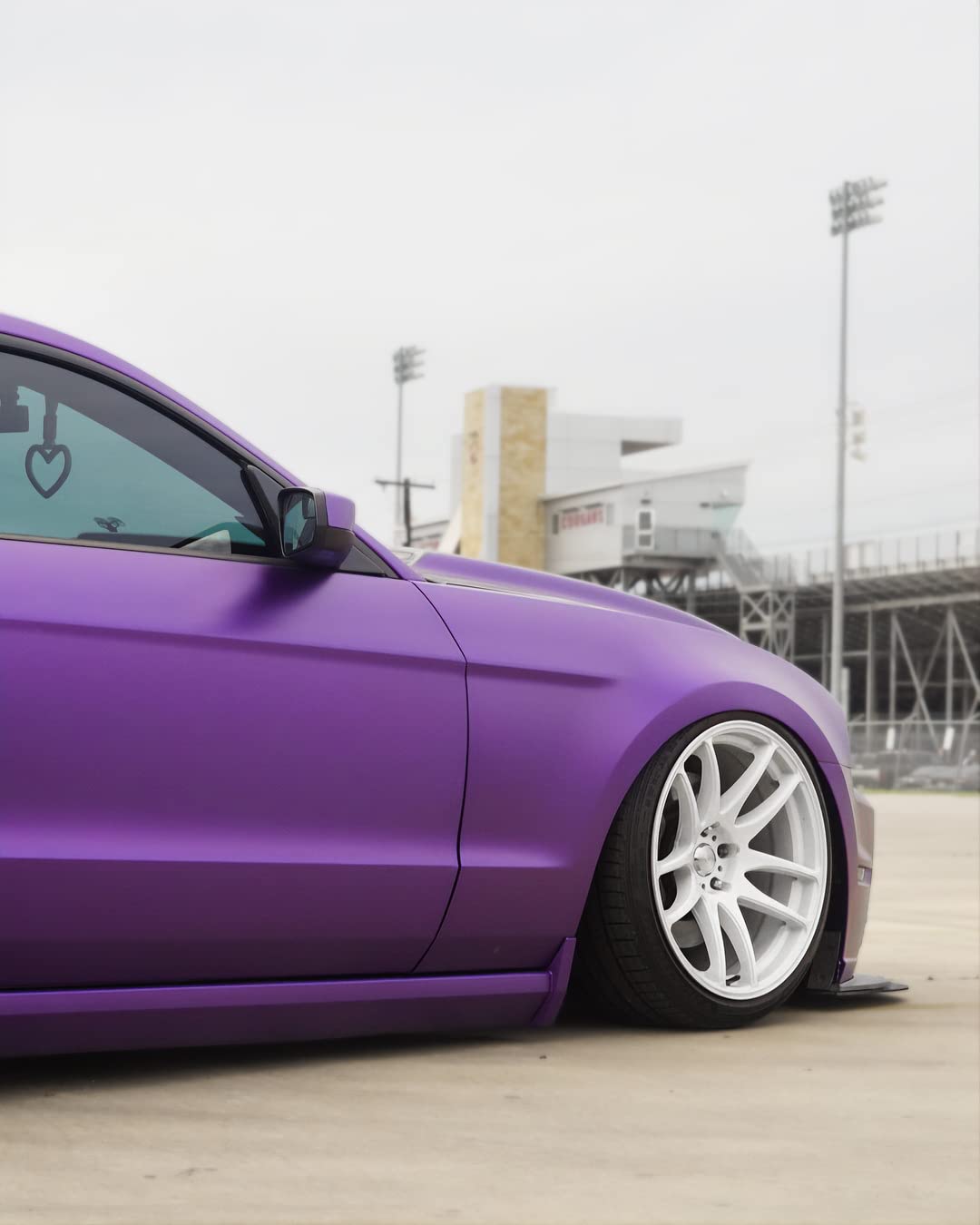VViViD+ Matte Metallic Purple (Ghost) Vinyl Wrap Roll (100ft x 5ft)
