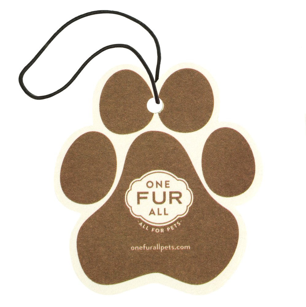 One Fur All Pet House Car Air Freshener - Evergreen Forest Pack of 4 - Non-toxic Car Air Freshener - Pet-Friendly Air Freshener For Small Spaces & Car - Hanging Odor Eliminating Air Freshener
