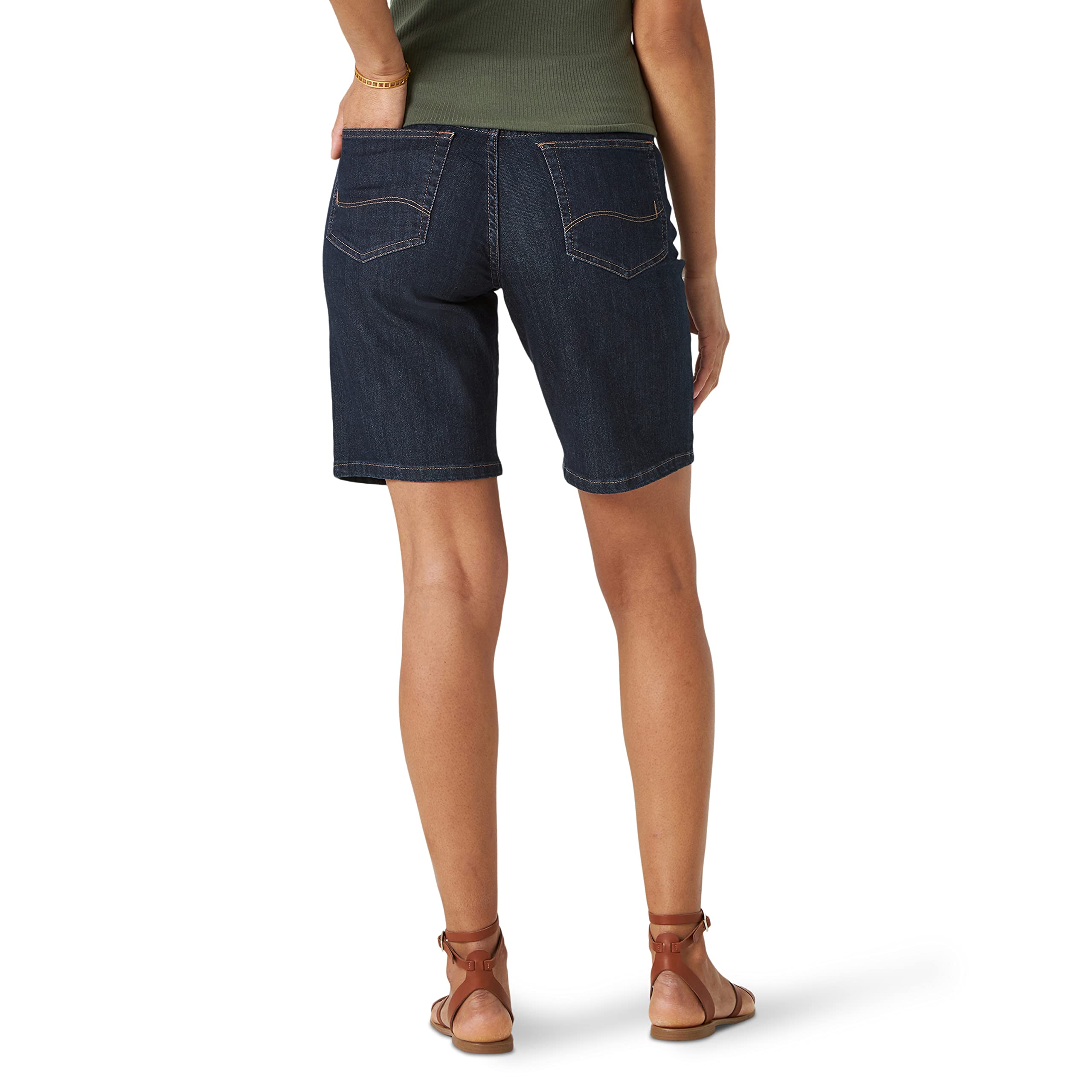 Lee Women's Relaxed Fit Bermuda Shorts, Lagoon, 10