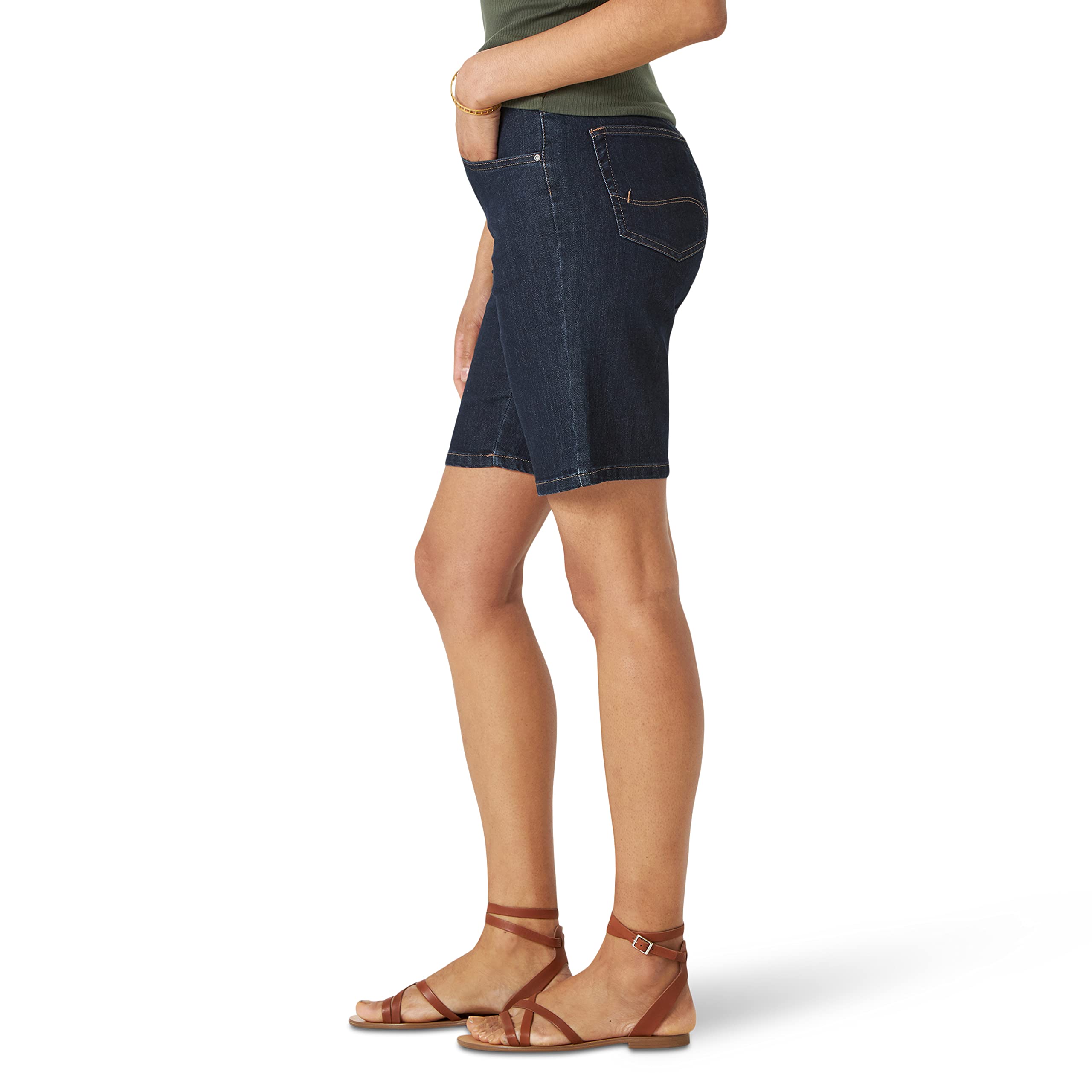 Lee Women's Relaxed Fit Bermuda Shorts, Lagoon, 10