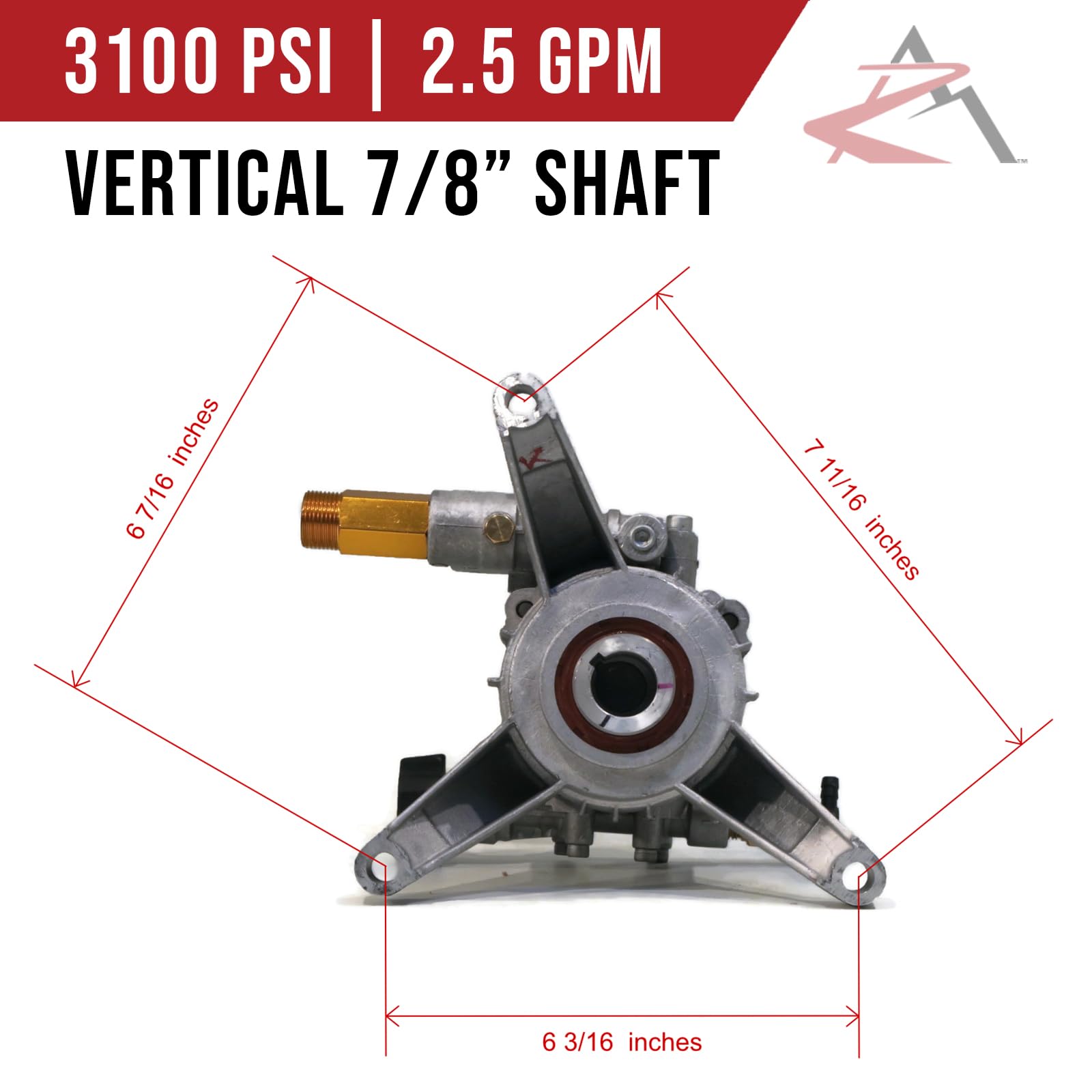 3100 PSI Upgraded POWER PRESSURE WASHER WATER PUMP Black Max BM80913 BM80919 by The ROP Shop