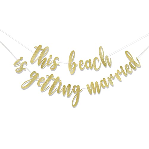 Bachelorette Banner - This beach is getting married banner, Beach Bachelorette banner,beach bachelorette banner, tropical bach, final flamingle, Beach bach
