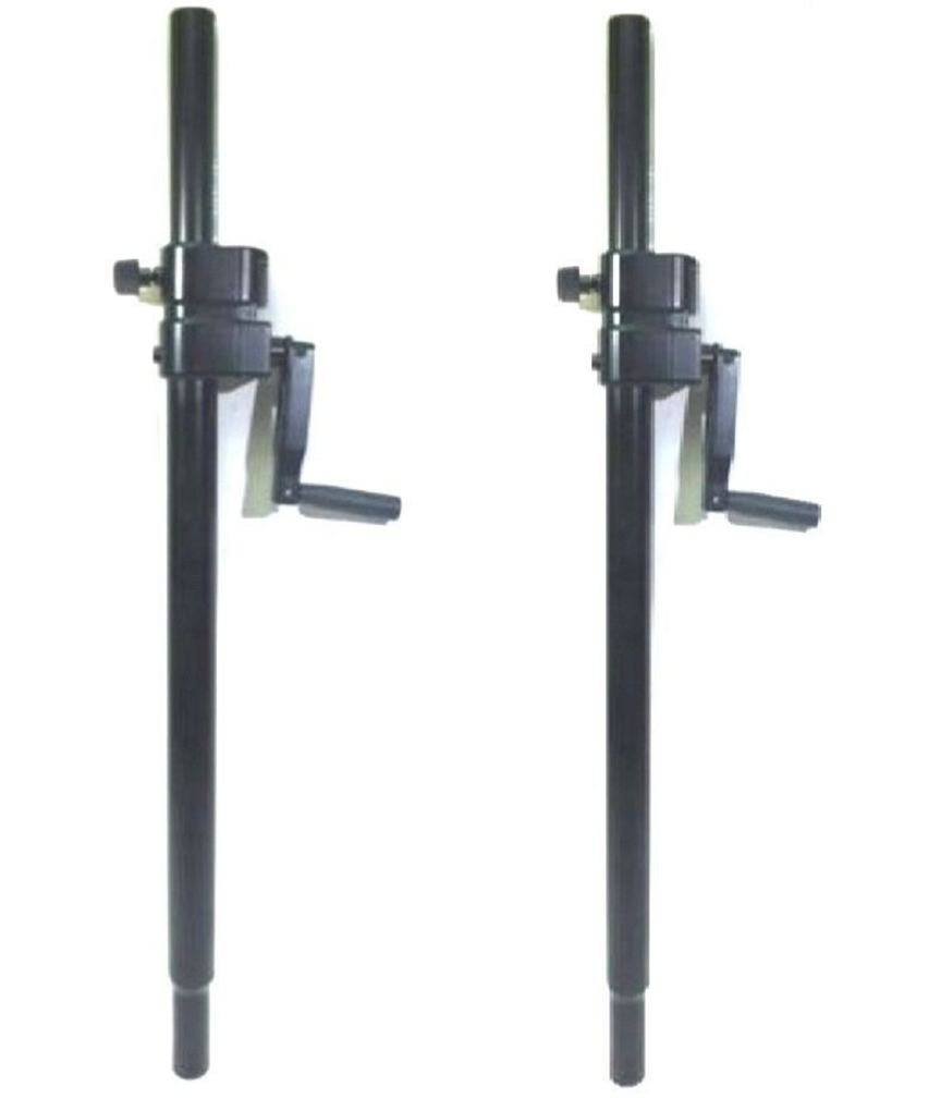 One (1) Pair LASE 101 Speaker Sub Pole Mount Crank System with folding hand crank.