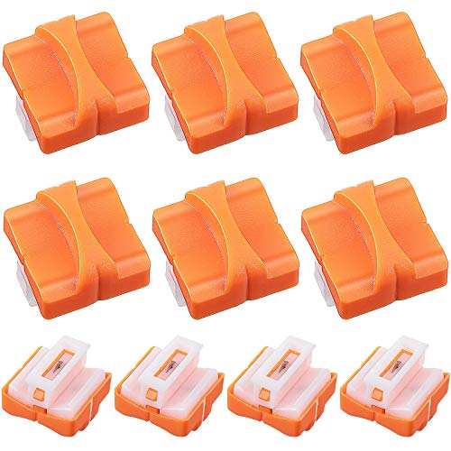 10 Pieces Paper Cutter Replacement Blade Paper Trimmer Replacement Blade Cutting Replacement Blades Paper Trimmer Blades Refill for A4 Black and White Paper Trimmer (Orange)