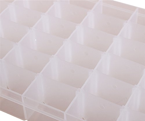 Richohome 36 Grids Adjustable Jewelry Bead Organizer Box Storage Container Case,Pack of 2