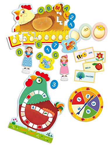 Liscianigiochi Carotina Banquet Chalkboard Led 3 in 1 Game for Kids, 77465, Multicolor, 94.5 x 9 x 67 cm; 2.8 kg