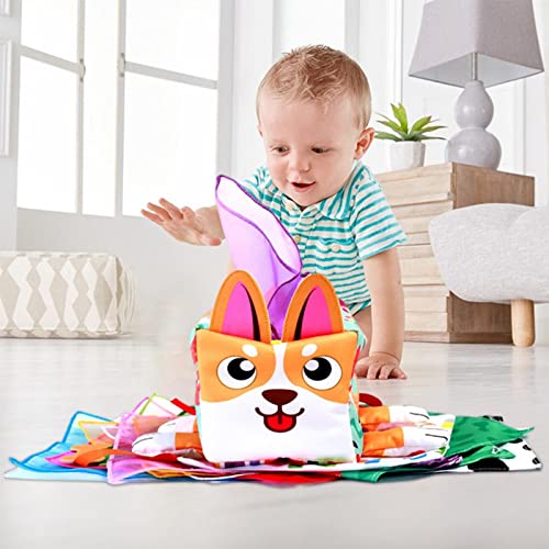 Colaxi Baby Tissue High Contrast Crinkle for Boys and Girls Toddlers Kids