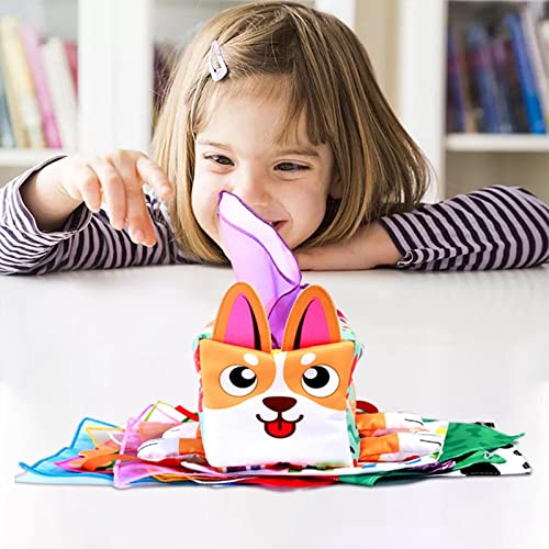Colaxi Baby Tissue High Contrast Crinkle for Boys and Girls Toddlers Kids