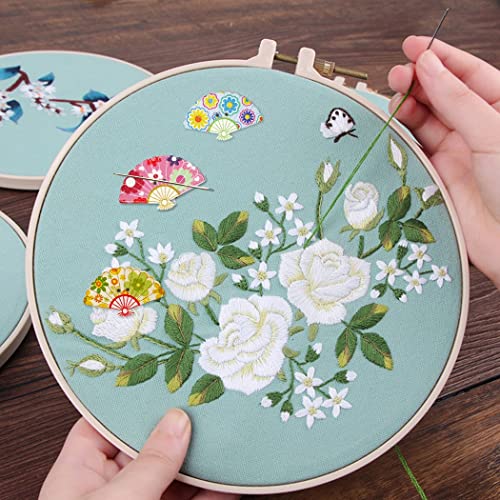 4 Pieces Fan Needle Minder,Magnetic Pin Holder for Cross Stitch, Needlework and Embroidery Accessories,Magnetic Needle Nanny